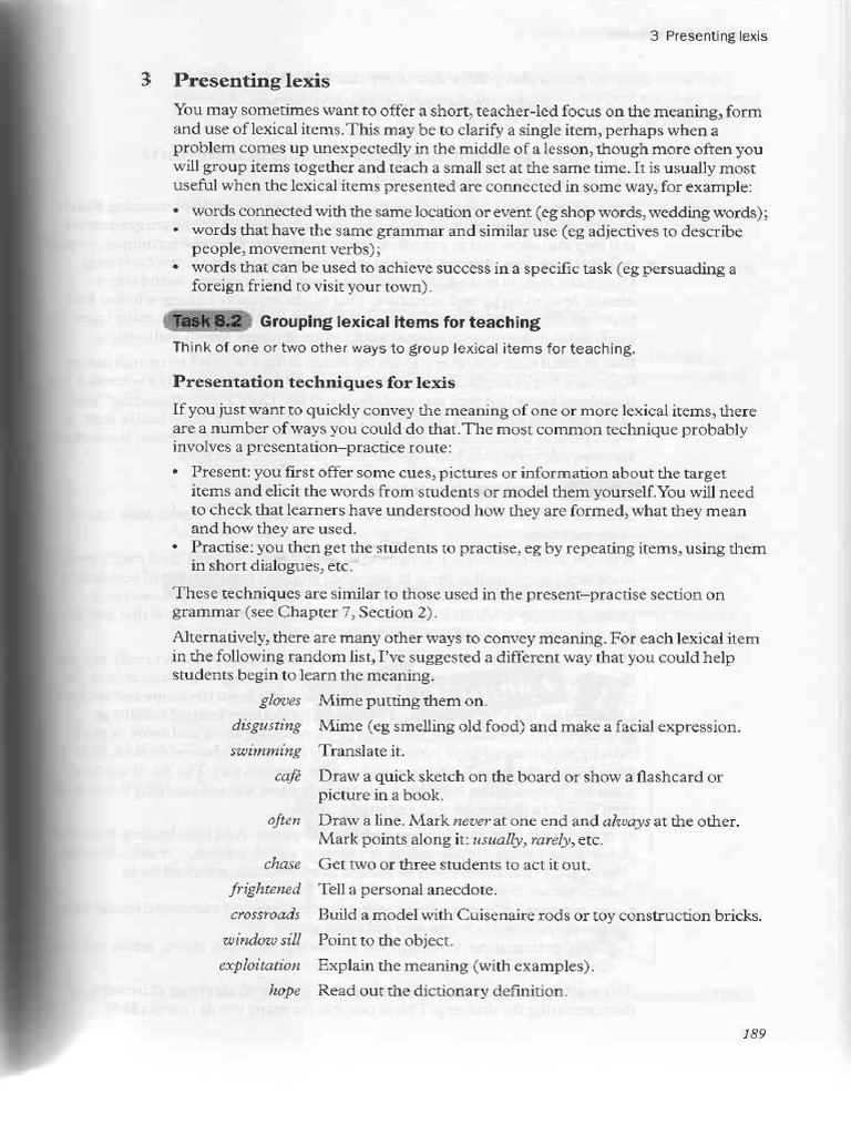 Teaching Lexis | PDF | Word | Language Mechanics