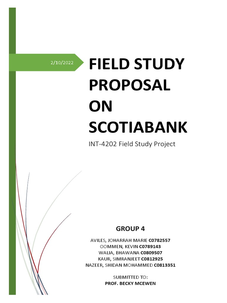 Field Study ProposaL - Feb 10 2020 | PDF | Strategic Management | Banks