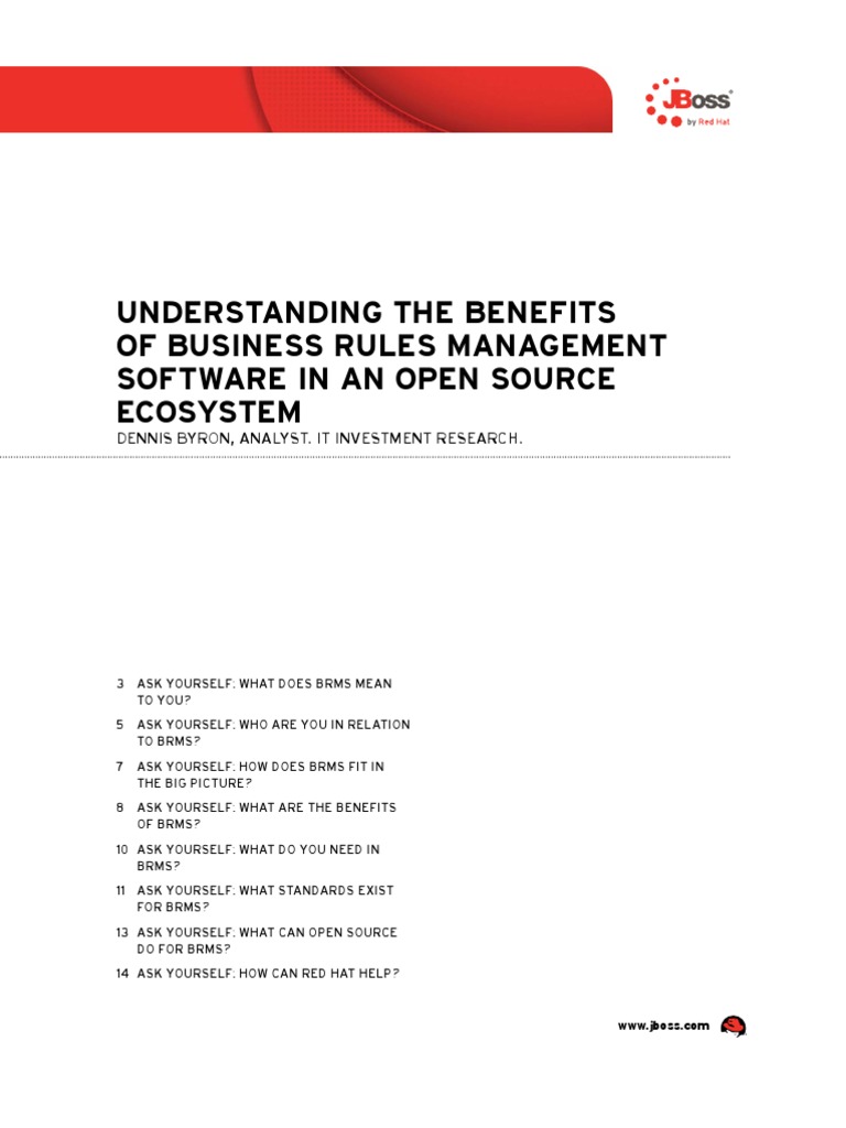 Understanding The Benefits of Business Rules Management Software in An ...