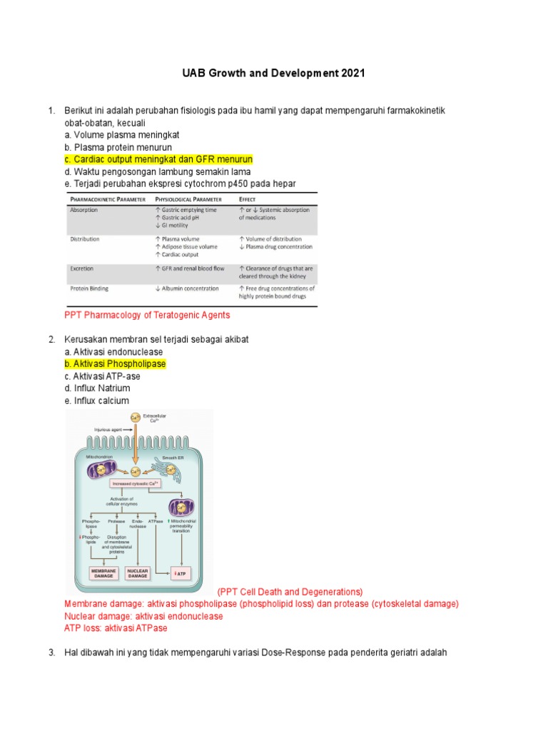 Pembahasan UAB Growth and Development 2021 | PDF
