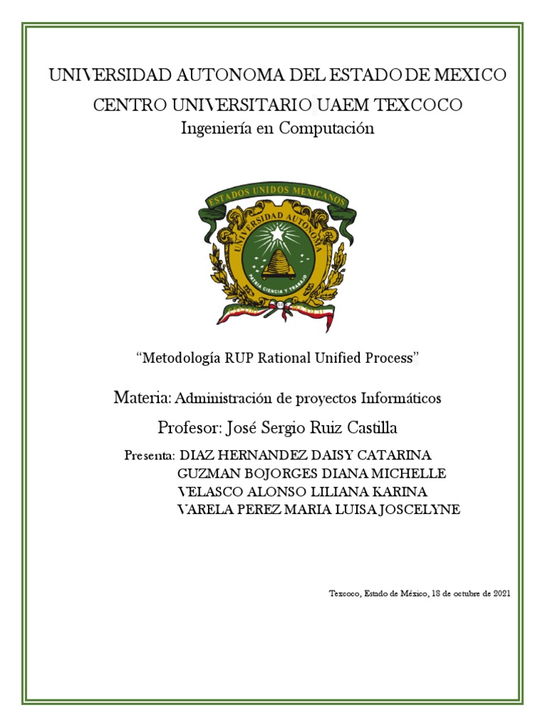 Metodología RUP Rational Unified Process | PDF | Software | Ingeniería ...
