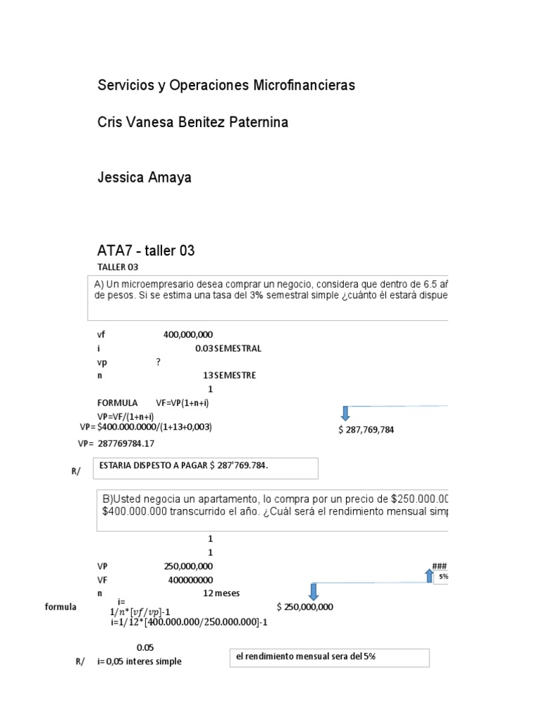 Ata 7 Taller 3 | PDF