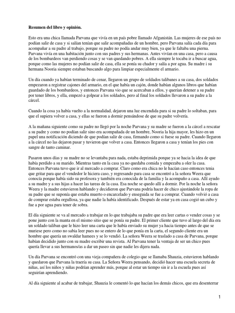 El Pan de La Guerra Deborah Ellis | PDF