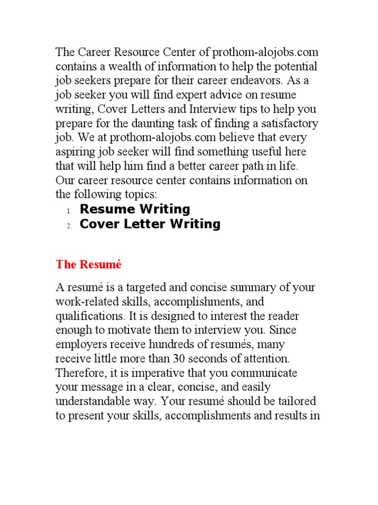 CV and Cover Letter Writing Tips | Download Free PDF | Résumé | Oracle ...