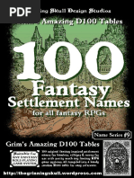 Random Effect d100 Table | PDF | Alcoholic Drinks | Beverages