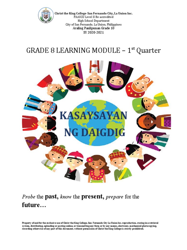 Grade 8 Learning Module | PDF