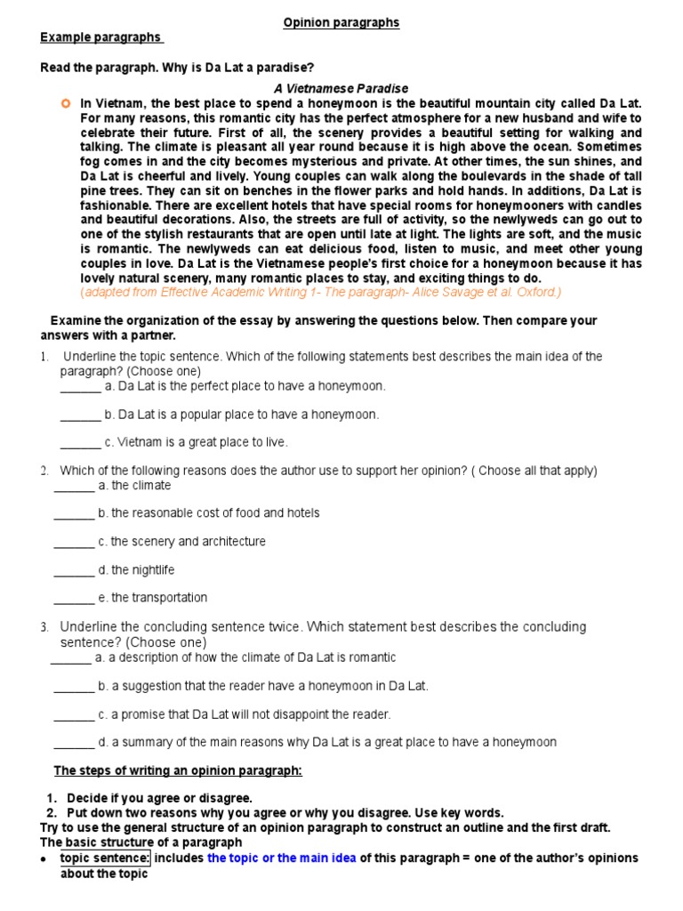 Opinion Paragraph-B1 | PDF | Argument | Reason