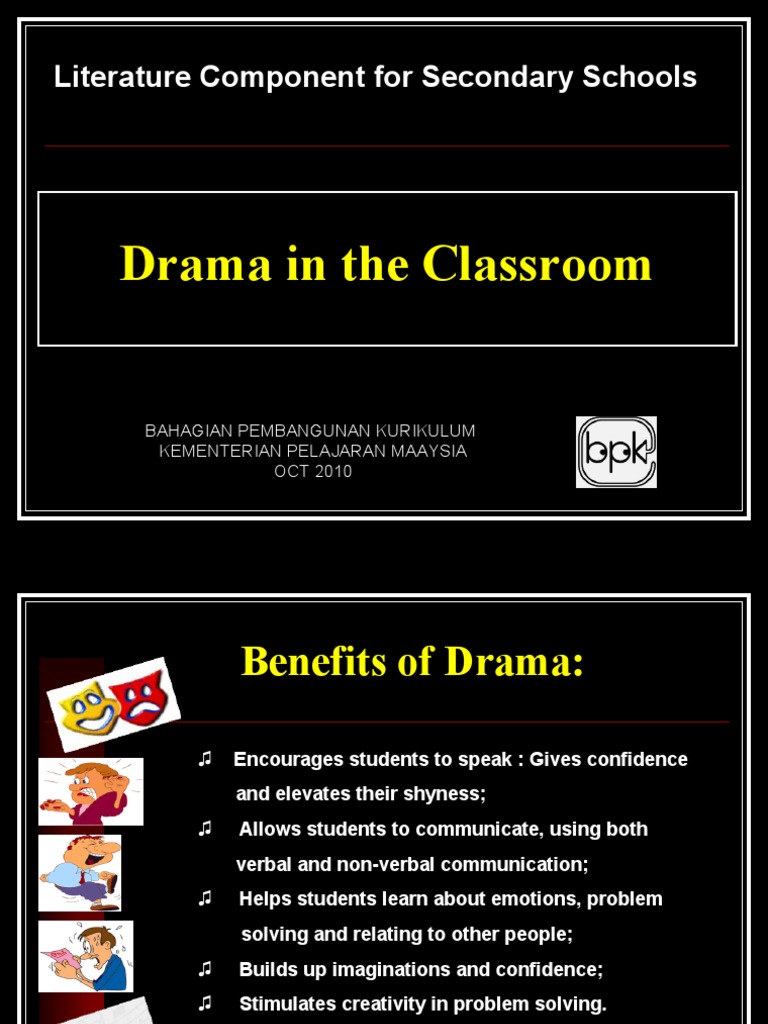 Drama in The Classroom: Literature Component For Secondary Schools | PDF