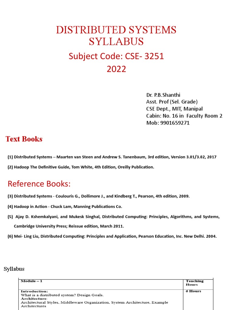 DS Syllabus Introduction (Reference) | PDF | Apache Hadoop | Map Reduce