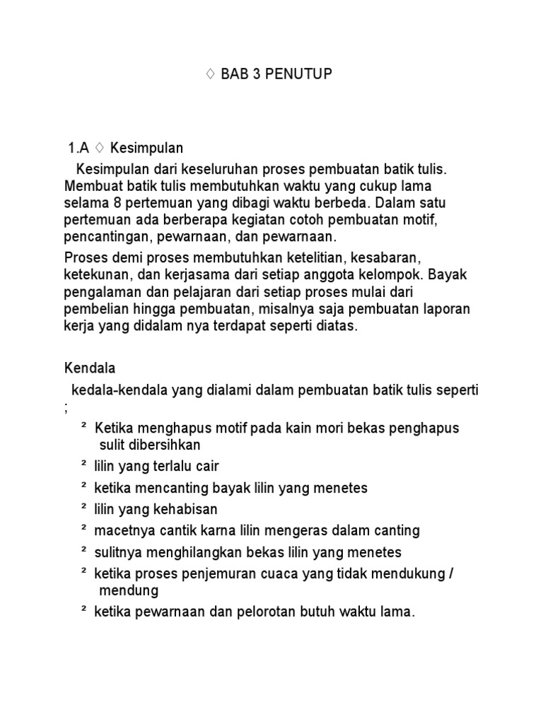 Bab 3 Penutup | PDF