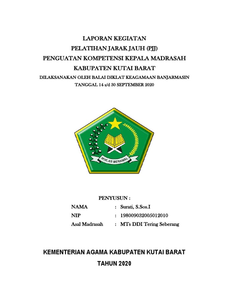 Laporan Kegiatan Pengembangan Profesi Guru | PDF