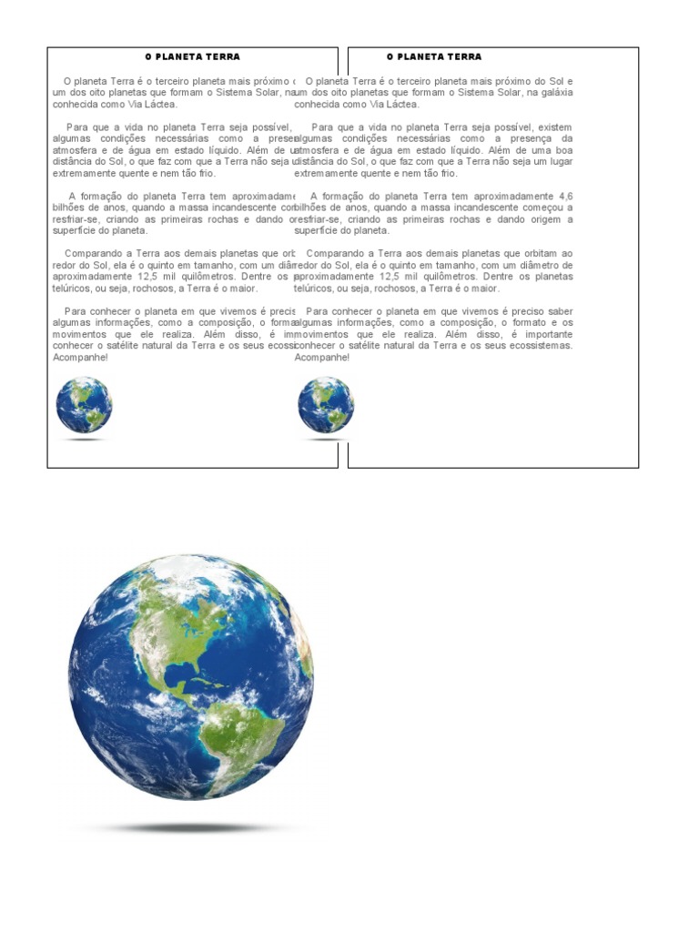 Fatos e Composição do Planeta Terra | PDF | Ciências Sociais | Ciências ...
