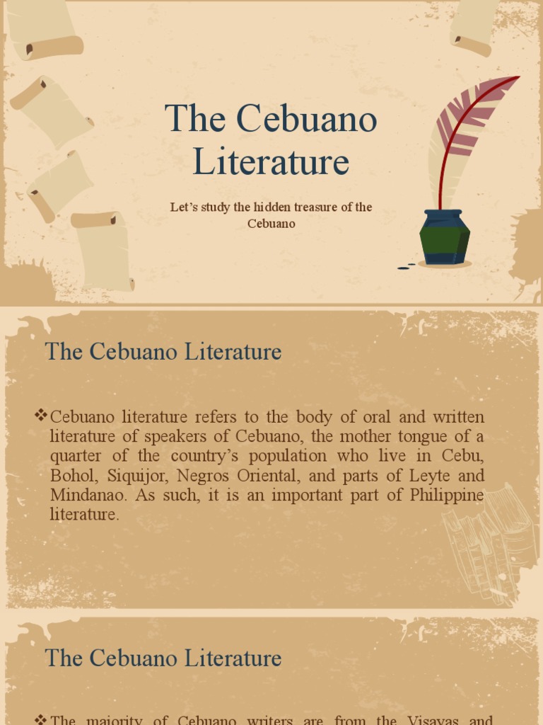 Cebuano Literature | PDF