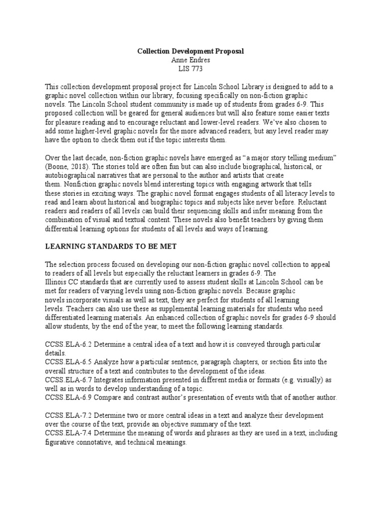 Final Collection Development Project | PDF | Multimedia | Marvel Comics