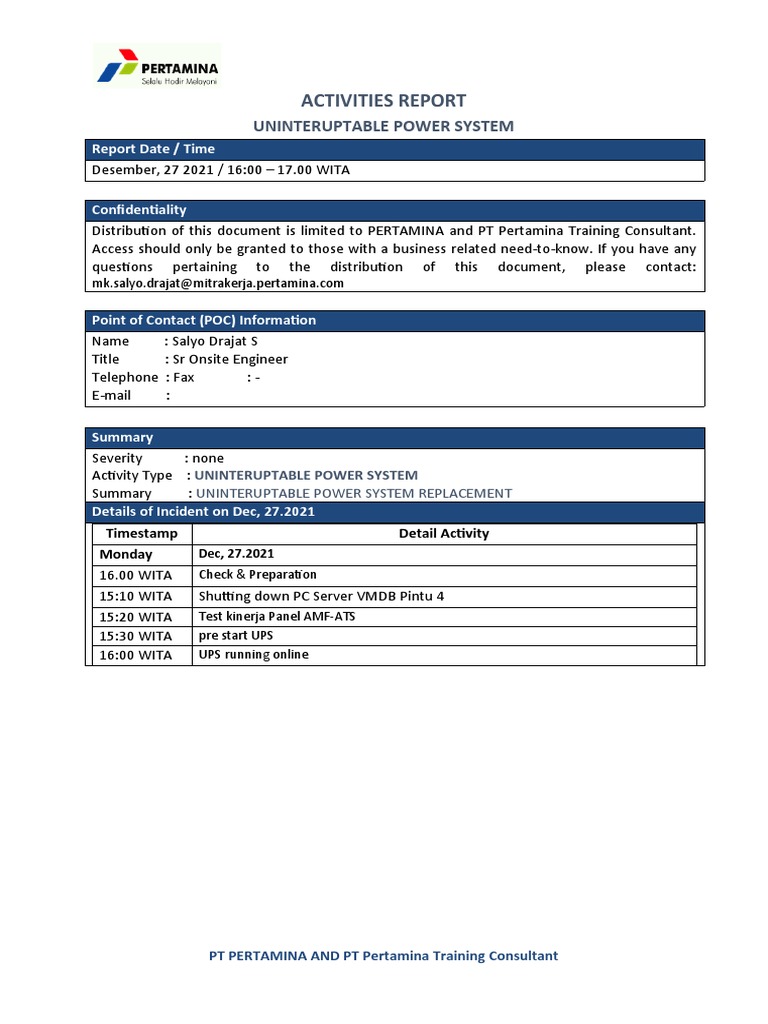 Activities Report Ups 27 | PDF