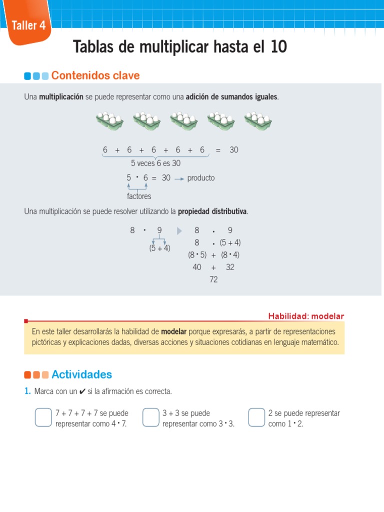 Guia Multiplicacion 3º Basico | PDF | Multiplicación | Matemáticas