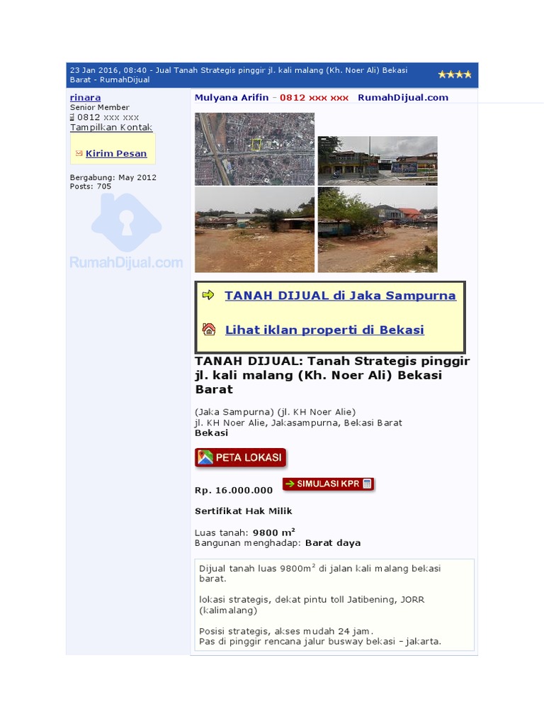 Data Tanah Kalimalang 1 | PDF