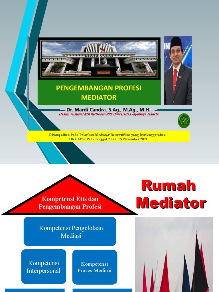 Pengembangan Profesi Mediator | PDF