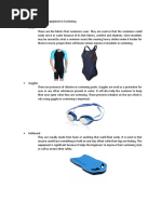Water Entry Techniques in Swimming | PDF