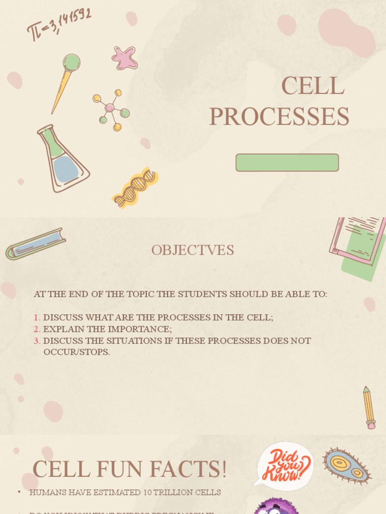 Cell Processes | PDF | Osmosis | Cell Membrane
