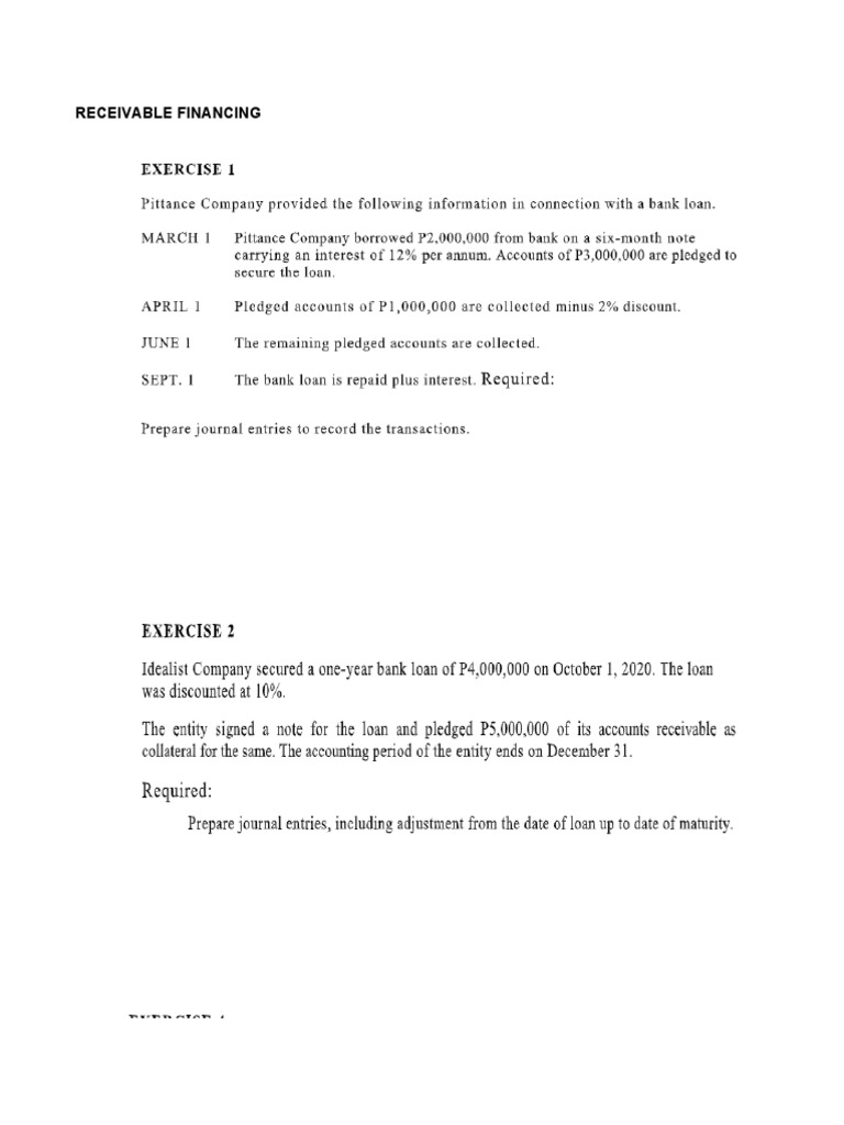 Receivable Financing | Descargar gratis PDF | Banks | Banking Receivable Financing | Descargar gratis PDF | Banks | Banking