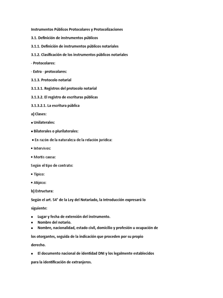 Borrador Instrumentos Protocolares | PDF | Derecho