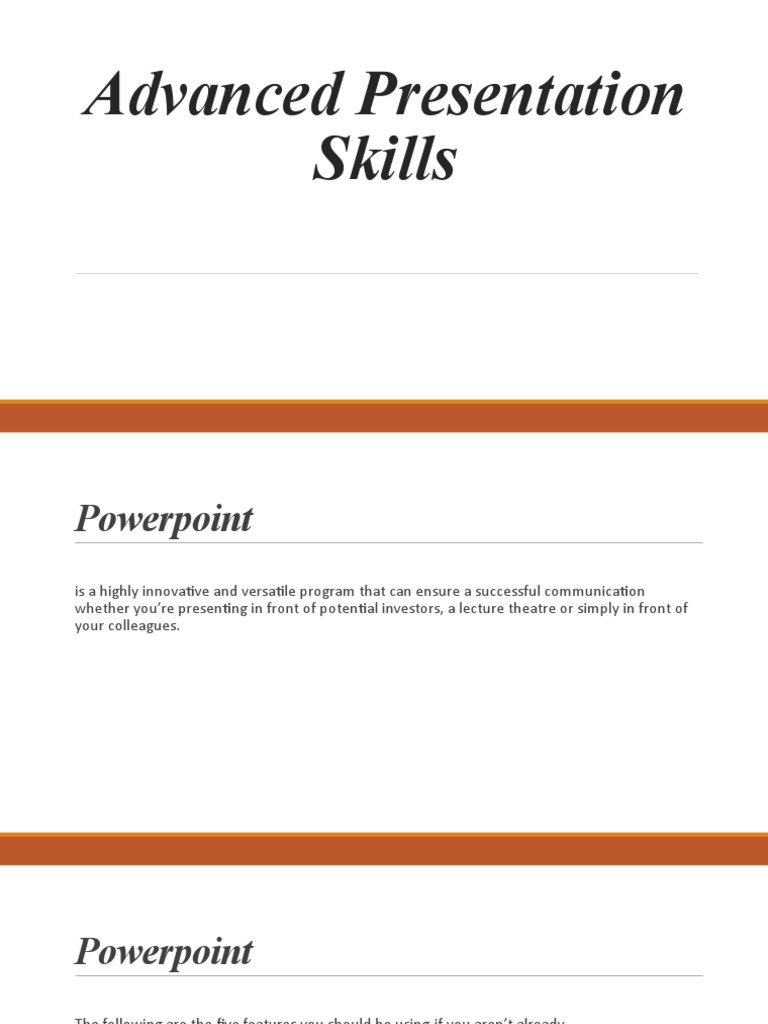 Mastering Advanced PowerPoint Skills | PDF | Career & Growth | Business