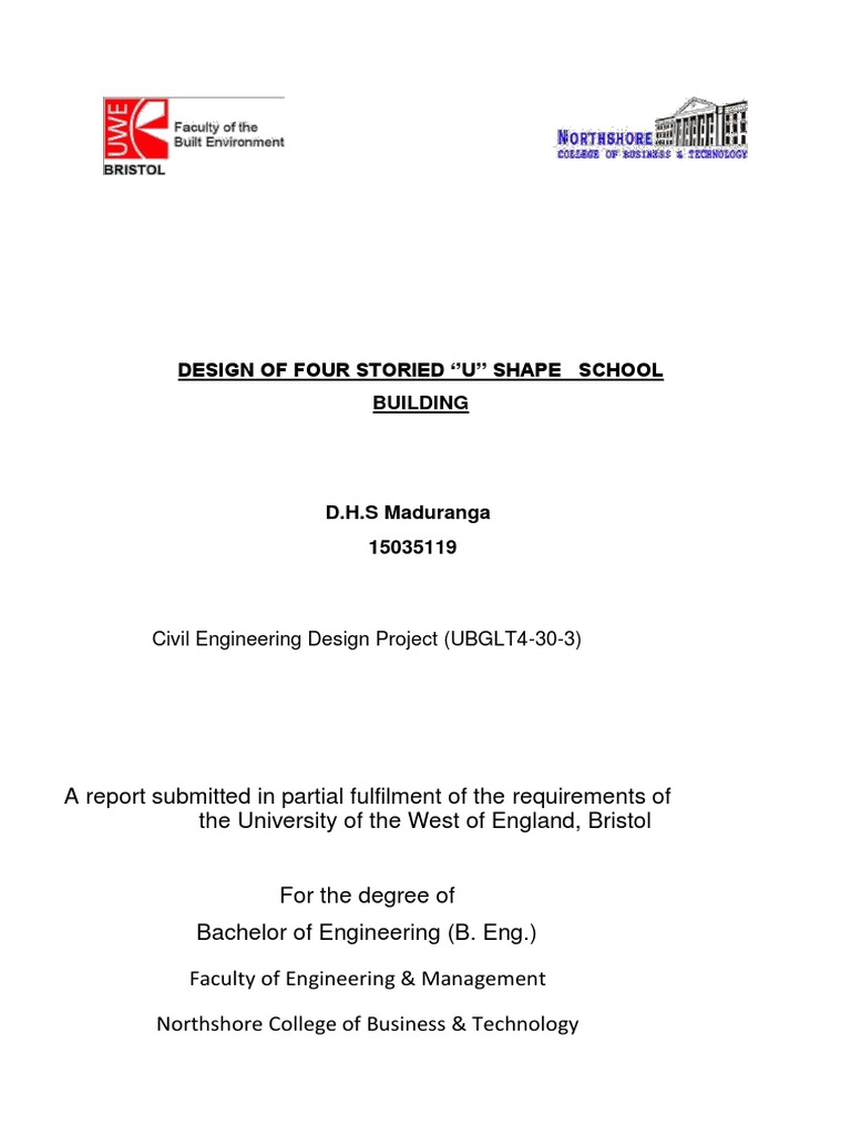 Structural Design For Three Story Building | PDF | Foundation ...