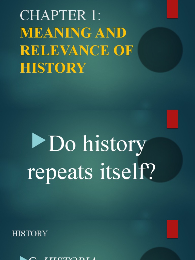1.meaning and Relevance of History | PDF | Primary Sources | Science