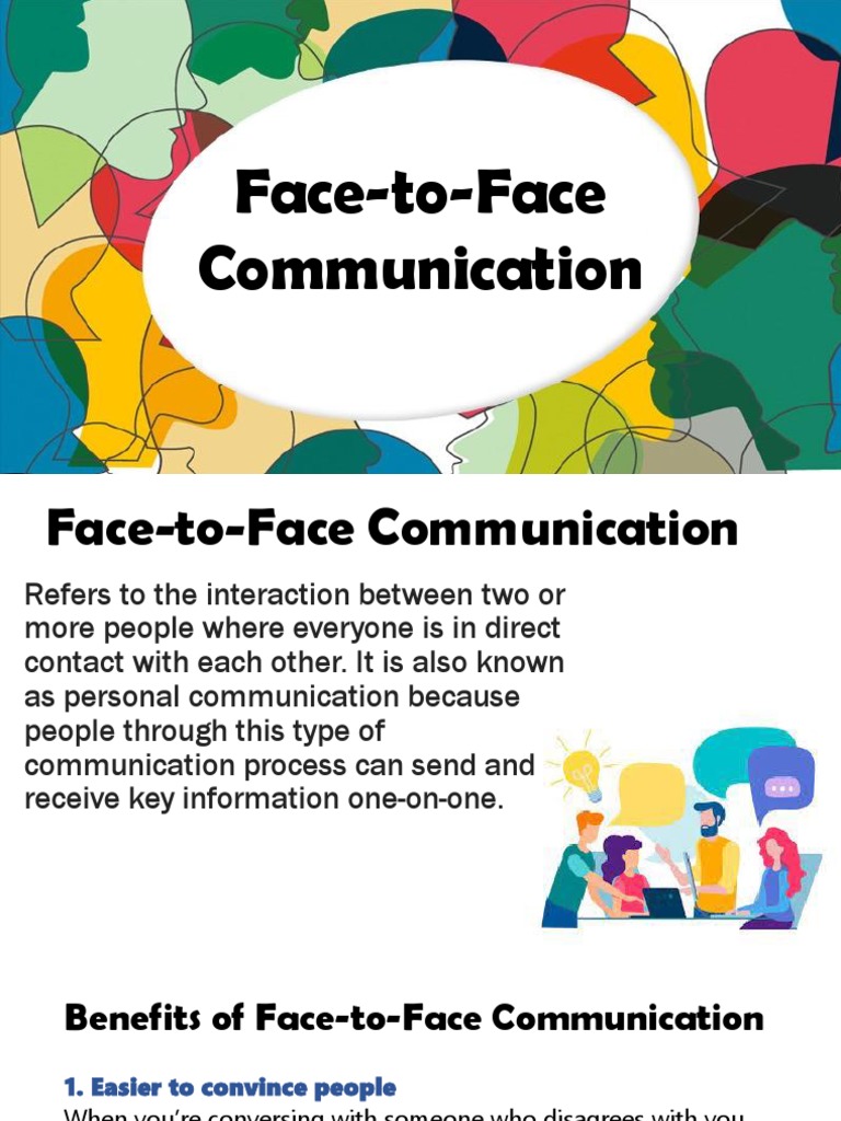Face-to-Face Communication | PDF
