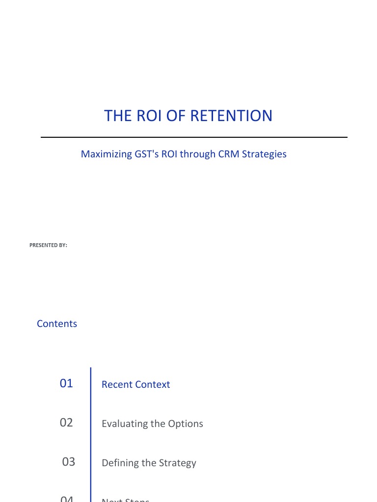 Crm700mmt - GST Case Study - KD | PDF | Customer Relationship ...