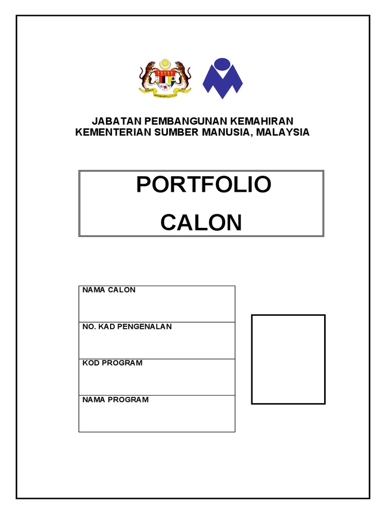 Contoh Muka Depan Portfolio SKM | PDF | Bisnis