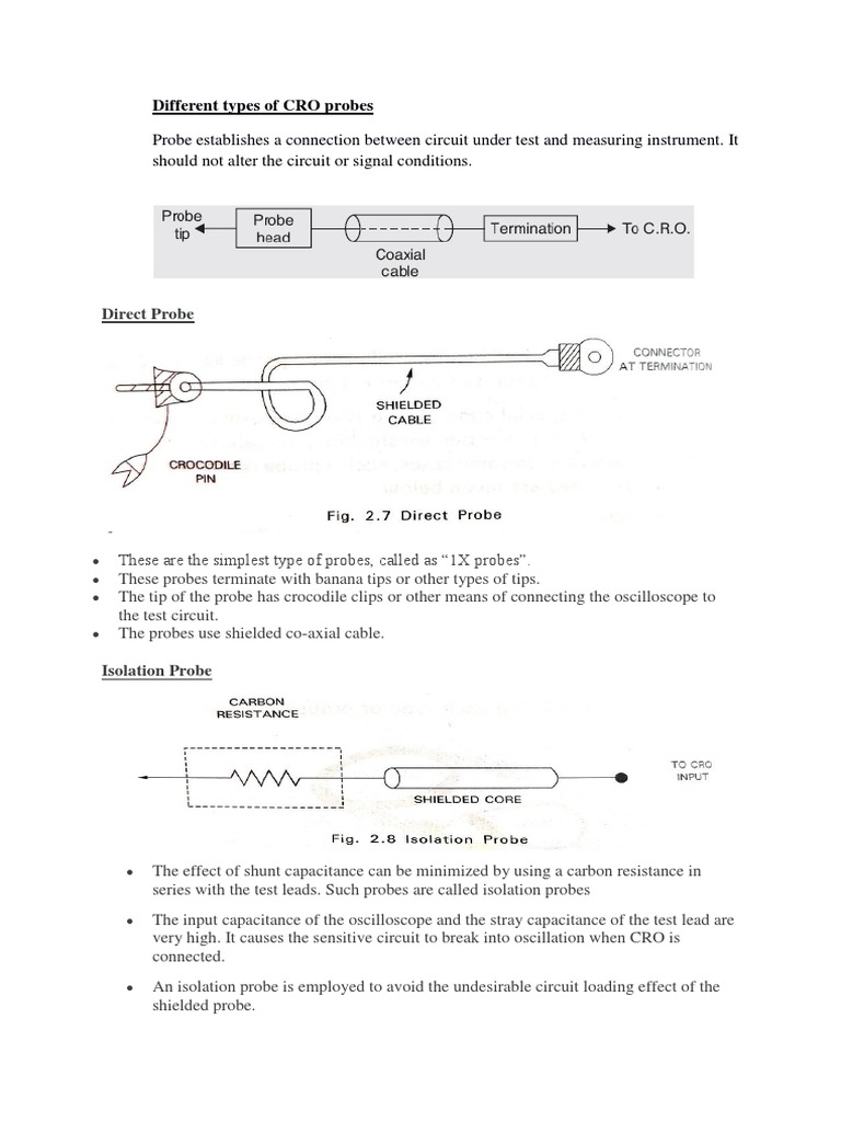 Different Types of CRO Probes | PDF