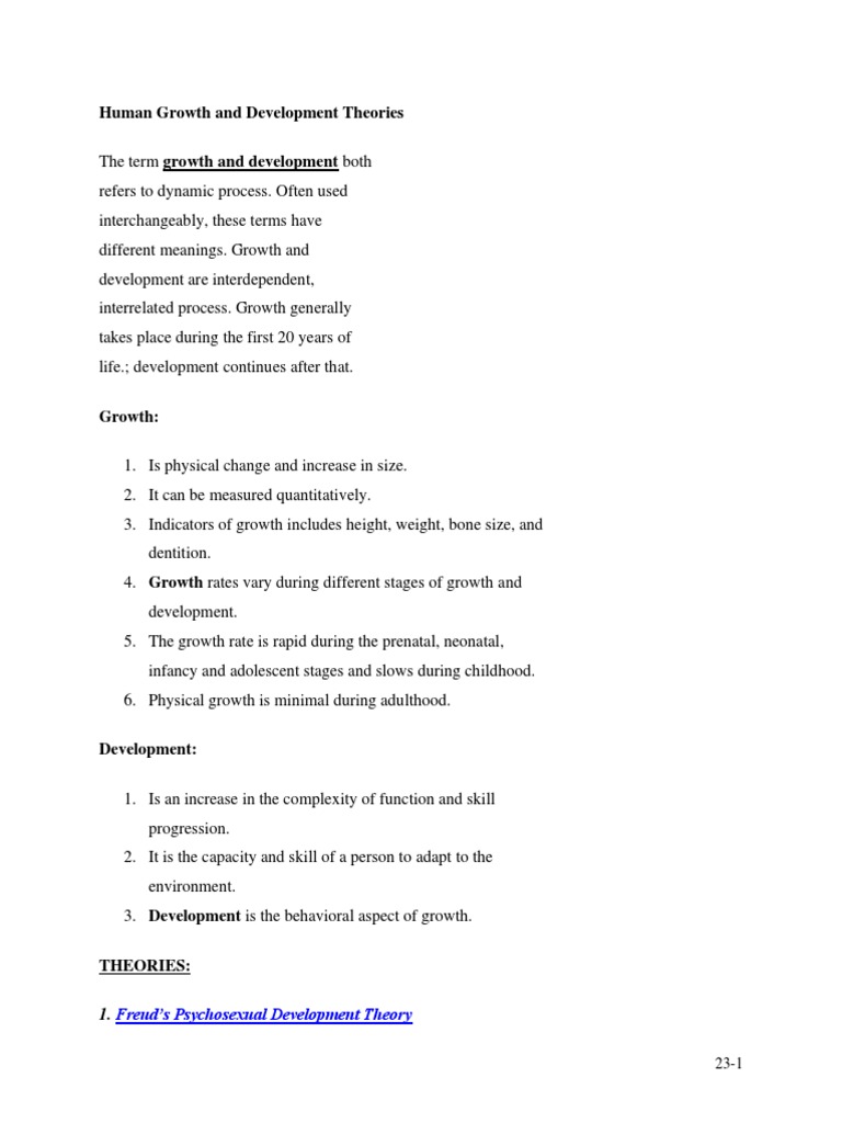 Human Growth and Development Theories Ed | PDF | Reinforcement ...