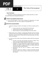 The School Environment: Field Study 1 | PDF | Classroom | Learning