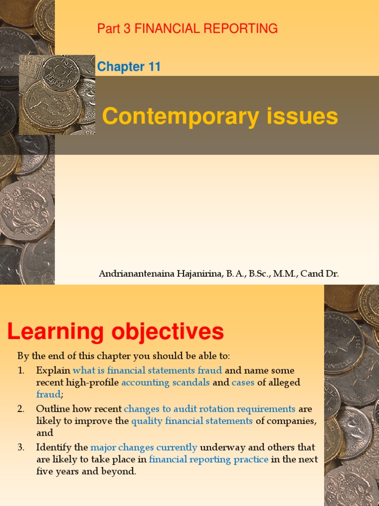 Financial Reporting Challenges | PDF | Accounting | Audit