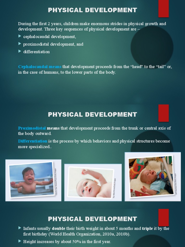 Physical Development: Cephalocaudal Means | PDF | Infants | Behavioural ...