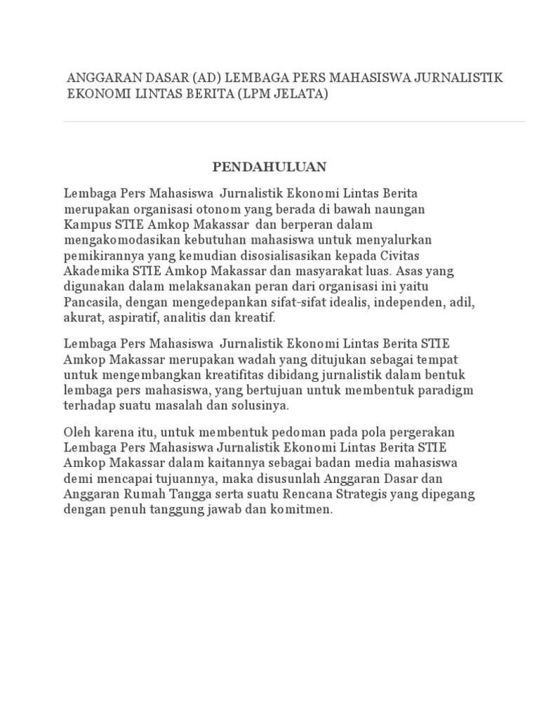 Ad Art LPM Jelata Baru | PDF