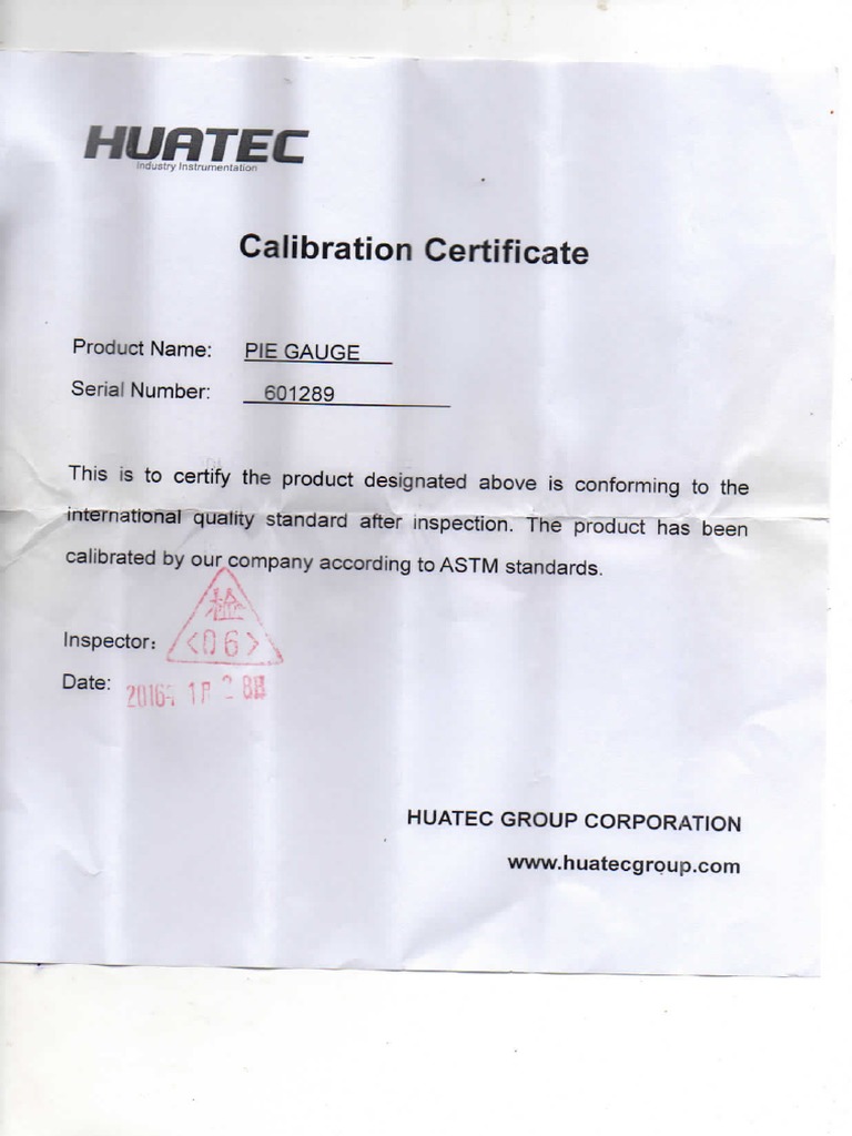 Pie Gauge (Magnetic Field Indicator) 601289 | PDF