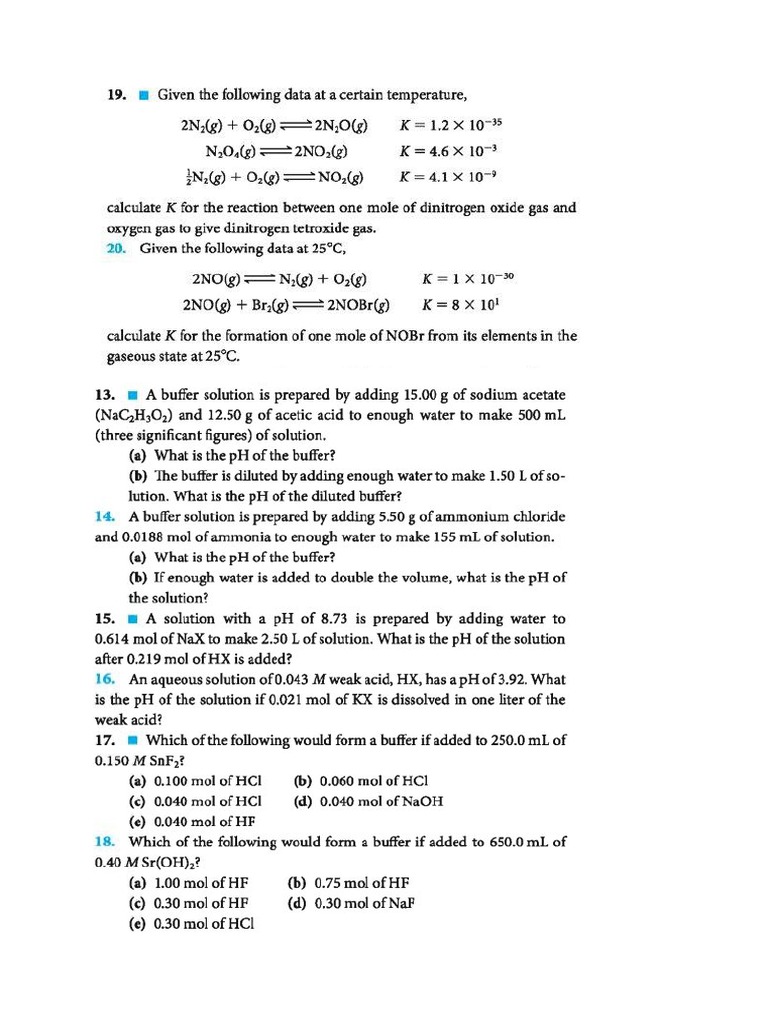 2020 - Latihan Soal Kesetimbangan Kimia | PDF