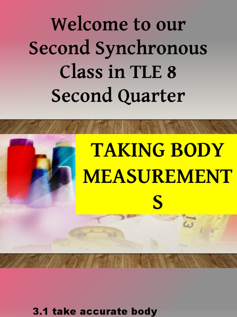 Lesson 2 Taking Body Measurements | PDF