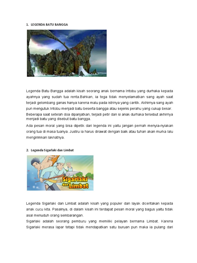 Legenda Batu Bangga | PDF