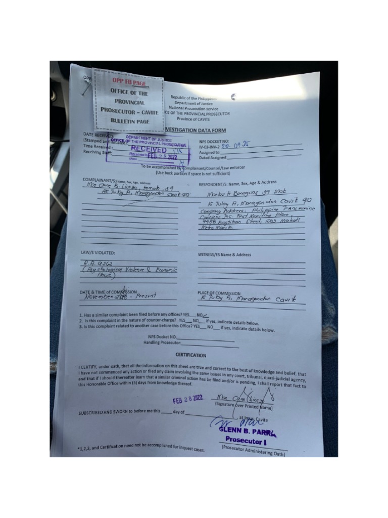 Feb 28, 2022 Case For RA 9262 | PDF