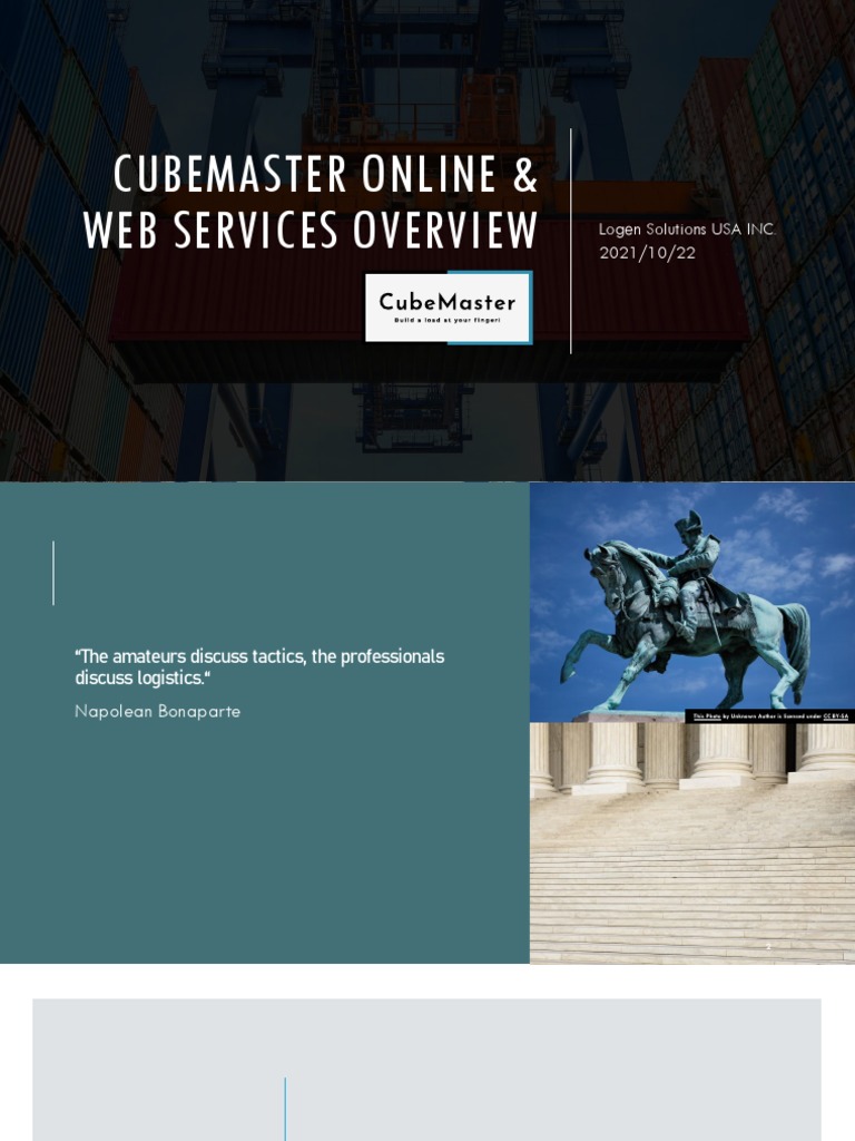CubeMaster Online Overview | PDF | Cargo | Databases