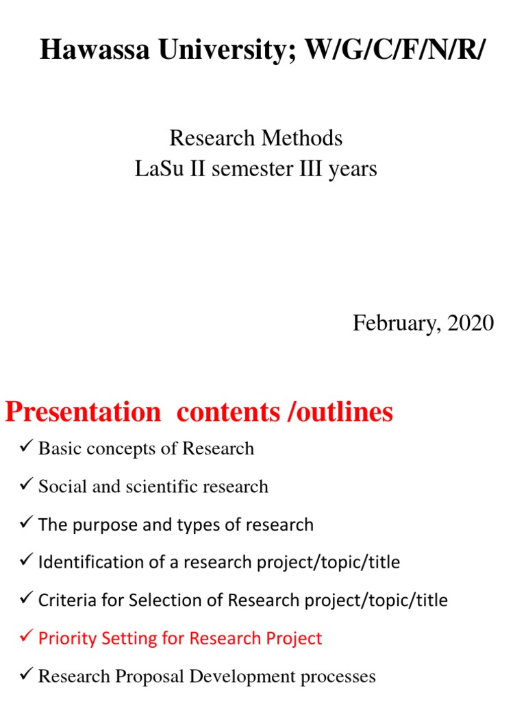 Research Method Course PPT (3rd Years LaSu Students) 2012 | PDF ...