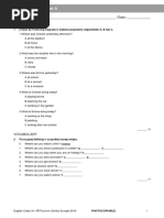 EC - A1P - Language Test 6C | PDF