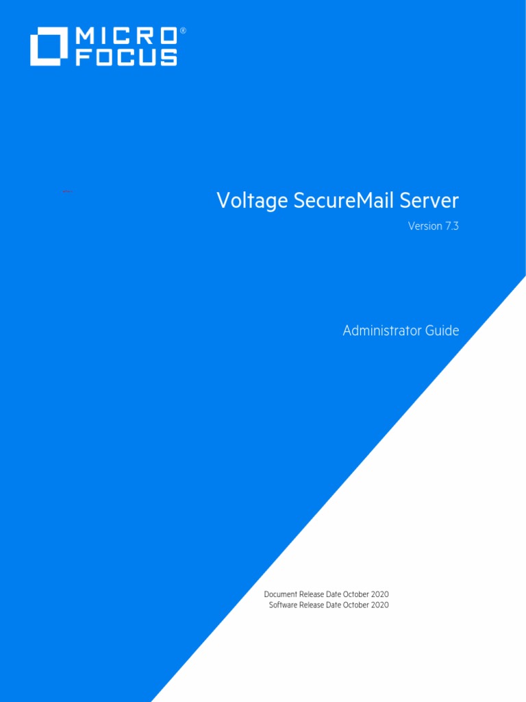 Voltage Securemail Server: Administrator Guide | PDF | Computer Science | Software Development