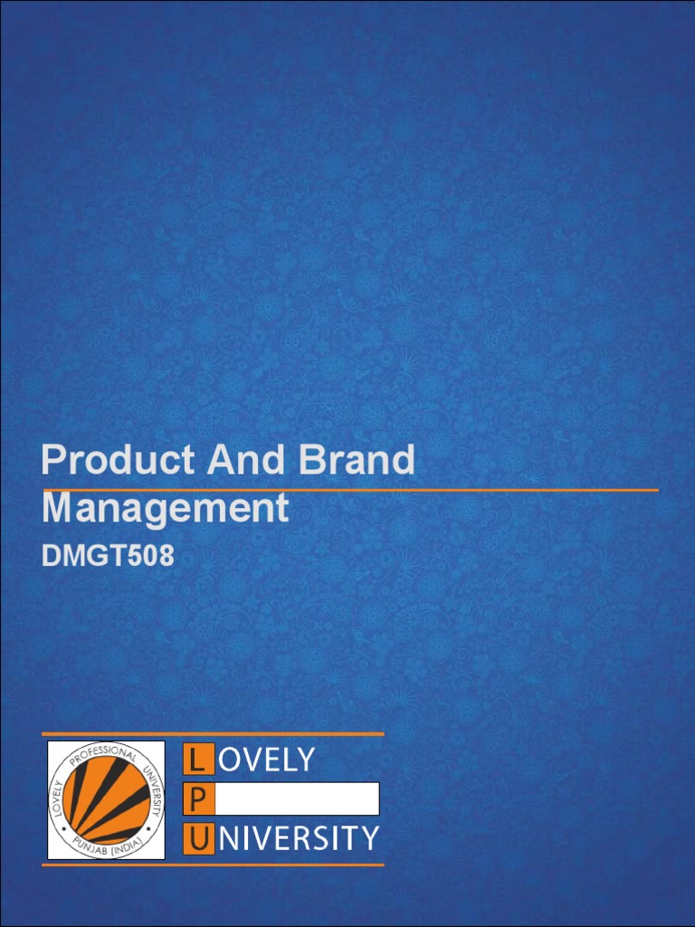 Product and Brand Management | PDF | Marketing | Brand