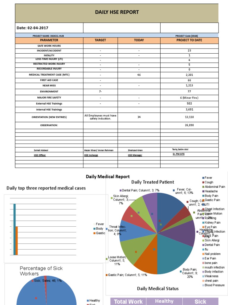 Daily Hse Report 02..04.17 | PDF
