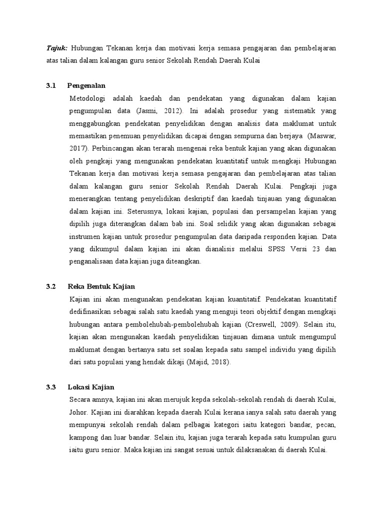 Proposal Bab 3 | PDF